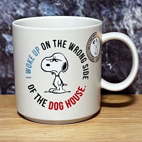 Hallmark | Kitchen | Peanuts Snoopy Hallmark Ceramic Mug I Woke Up On ...